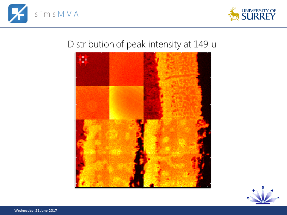Imaging of a resins blend – MVA Tools | simsMVA